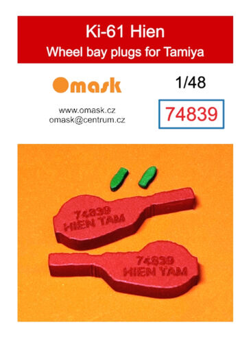 Omask 74839 Ki-61 Hien Wheel Bay Plugs (For Tamiya 61115, 25424, 25203)