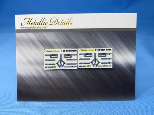 Metallic Details MDP48004 Lockheed Martin F-35 A/B/C Lightning II - 3D-Printed Seat Belts Decals (for Italeri, Meng Model and Tamiya kits)