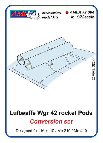 AML A72084 Luftwaffe Wgr.42 rocket pods for Messerschmitt Bf-110/Me-210/Me-410