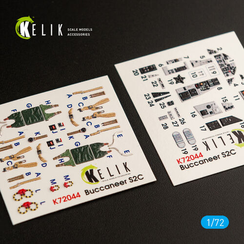 KELIK K72044 Blackburn Buccaneer S.2C Interior 3D Decals For Airfix Kit