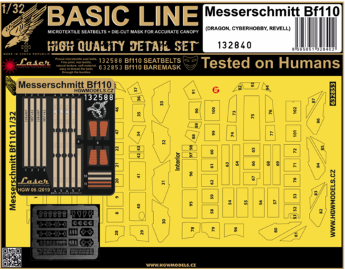 HGW Models 132840 Messerschmitt Bf110 C/D set