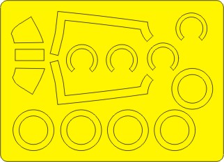 New Ware AM1045 A-1H/J Skyraider BASIC kabuki masks for Hobby 2000