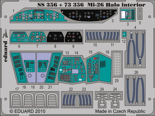 DISCONTINUED Eduard SS356 Mi-26 Halo interior REVELL / ZVEZDA