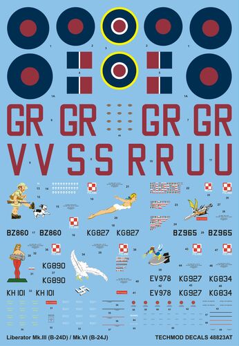 Techmod 48823 B-24 Liberator