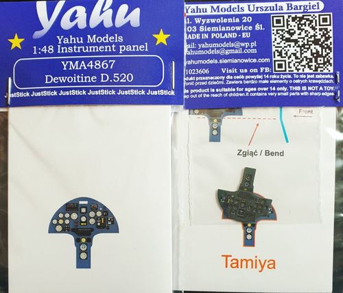 Yahu Models A4867 Dewoitine D.520 (Tamiya)