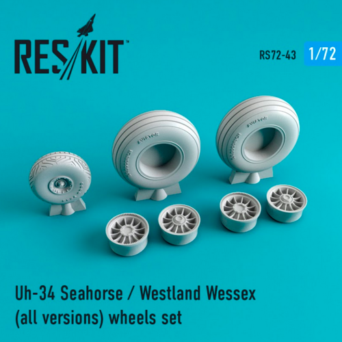 RES/KIT 72-0043 Uh-34 Seahorse / westland wessex (all versions) wheels set