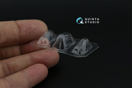 Quinta Studio QC72008 Grumman F6F-3/5 Hellcat - Vacuumed Clear Canopy for (Eduard kits)