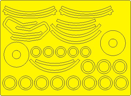 New Ware AM1210 Boeing 737-800, C-40A, P-8A Poseidon, E-7A Wedgetail - BIG Kabuki Masks for BPK kits