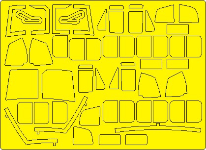 New Ware AM1213 Bell AB-212 and UH-1 N EXPERT Kabuki Masks for Italeri and Heller kits