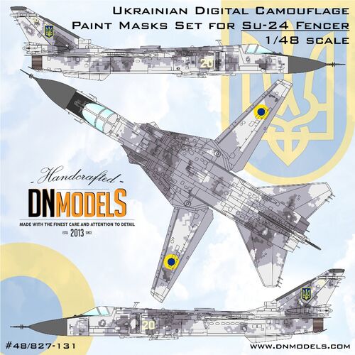 DN Models 48-827-131 Su-24 Fencer Ukrainian Digital Camouflage