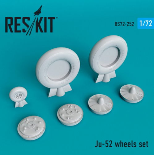 DISCONTINUED RES/KIT 72-0252 Ju -52 wheels set