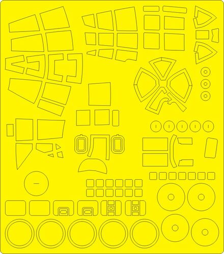 New Ware AM0725 He 111H-20 BASIC kabuki masks for ICM