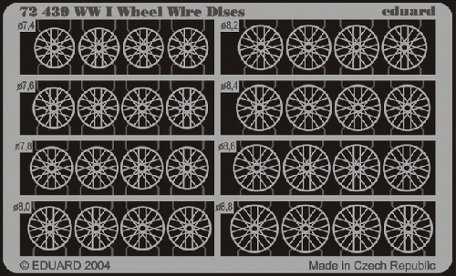 Eduard 72439 WWI Wheel Wire Discs