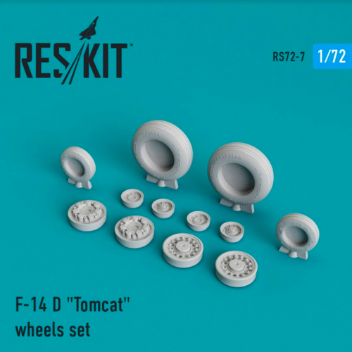 DISCONTINUED RES/KIT 72-0007 Grumman F-14 (D) "Tomcat" wheels set