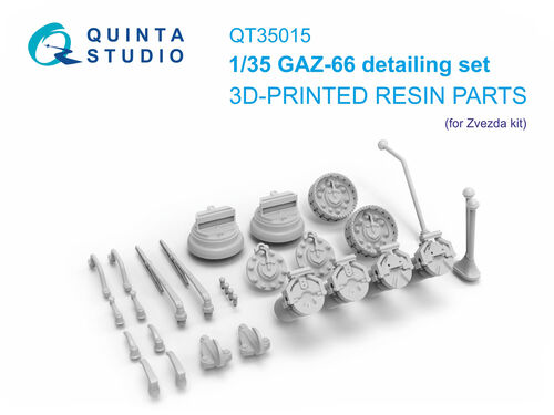 Quinta Studio QT35015 GAZ-66 - Detailing Set (for Zvezda Kits)