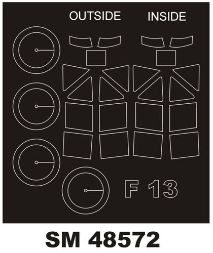 Montex SM48572 Junkers F-13 - Mini Paint Mask Set (for MiniArt Kits)