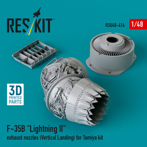 RES/KIT U48-0414 ​F-35B 'Lightning II' Exhaust Nozzles (Vertical Landing) For Tamiya Kit (3D Printed)
