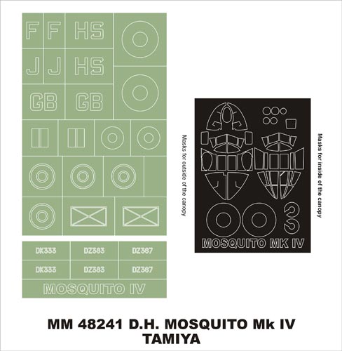 Montex MM48241 D.H.Mosquito MkIV Tamiya 66