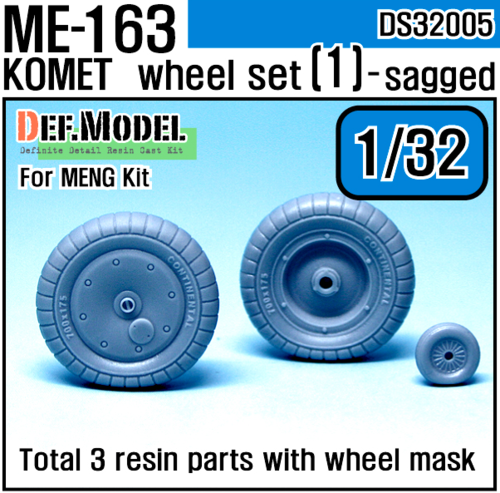 DEF Model DS32005 Me163B 'Komet' Wheel set 1 (for Meng 1/32)