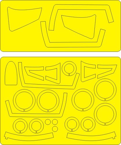 New Ware AM0196 F-101 A/C Voodoo ADVANCED kabuki masks for Kitty Hawk