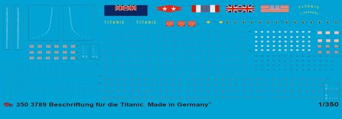 Peddinghaus-Decals 3789 Markings For The Titanic Model