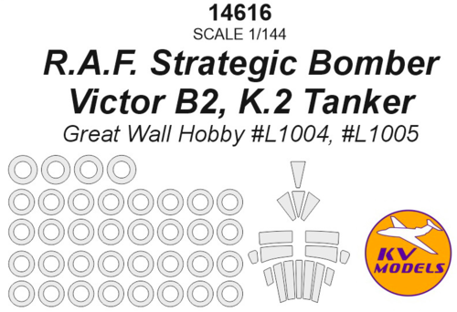 KV Models 14616 R.A.F. Strategic Bomber Victor B2, K.2 Tanker