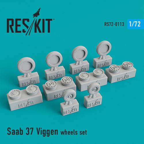 DISCONTINUED RES/KIT 72-0113 Saab 37 Viggen wheels set