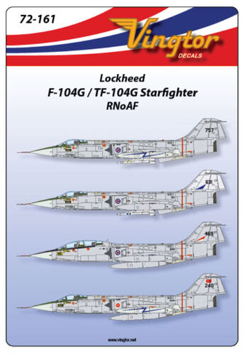 Vingtor 72161 Lockheed F-104 G / TF-104 G Starfighter in RNoAF Service