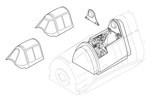 CMK K5004 F6F-3/5 Hellcat interior HAS