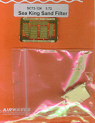 Airwaves S72124 Westland Sea King - Resin Sand Filter with Etched Detail Parts (for Fujimi and Revell Kits)