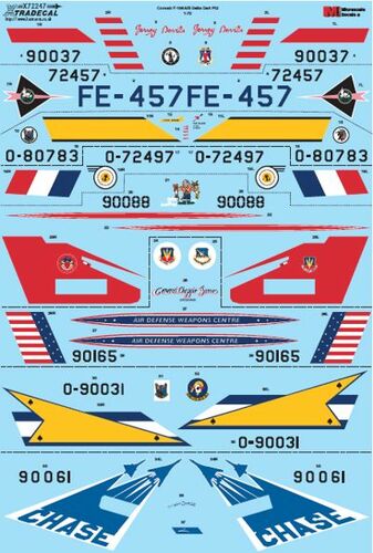 Xtradecal 72247 Convair F-106 A/B Delta Dart Part 2 (8 schemes)