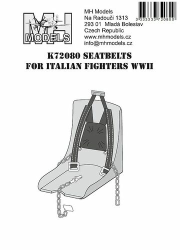 MH Models K72080 Seatbelts For Italian Fighters WWII