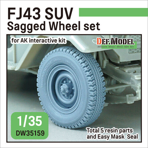 DEF Model DW35159 FJ43 SUV - Sagged Wheel Set (For AK Interactive)