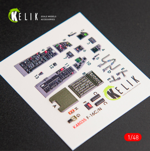 KELIK K48035 F-16CN Fighting Falcon interior