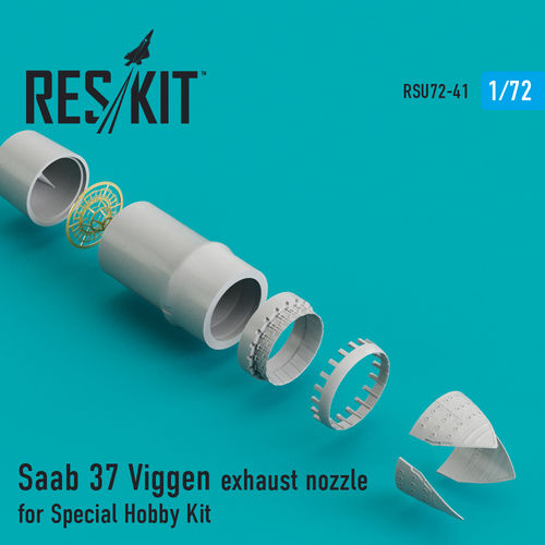 RES/KIT U72-0041 Saab 37 Viggen exhaust nozzle for Special Hobby Kit