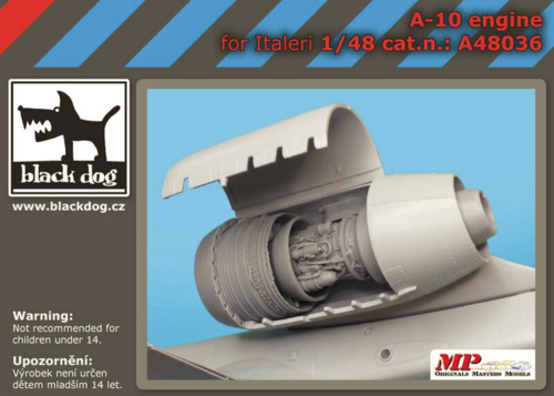 Black Dog A48036 A-10 engine for Italeri