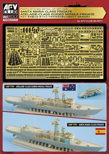 AFV Club AG35068 Photo-etched kit for Adelaide / Santa Maria Class