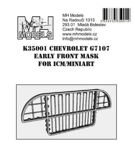 MH Models K35001 Chevrolet G7107 Early front mask for ICM / Miniart