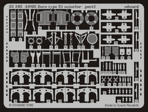 Eduard 32162 A6M2 Zero type 21 exterior TAMIYA 60317