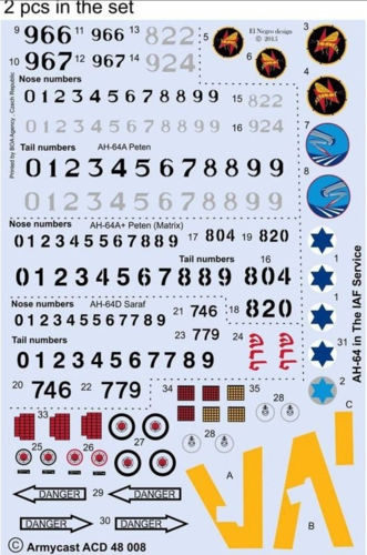 Armycast ACD48008 AH-64 Apache In The IAF Service 1991-2011