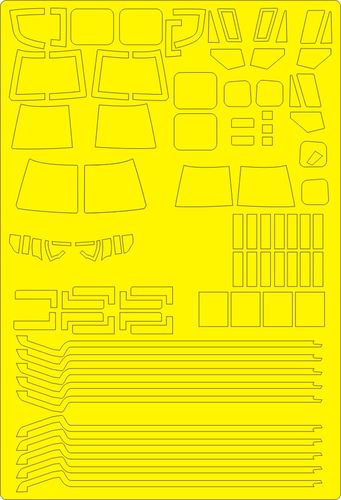 New Ware AM0697 Westland Lynx AH-7 EXPERT kabuki masks for Airfix