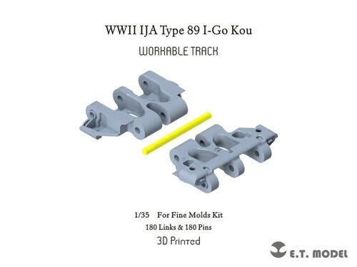 ET Model P35-035 IJA Type 89 I-Go Kou - Workable Track (for Fine Molds Kit)