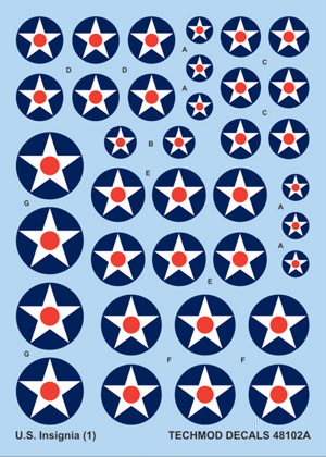 Techmod 48102 U.S. National Insignia 1919-1942