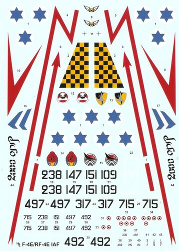 Hi-Decal Line 48007 RF-4E/F-4E/F-4ES Phantom II