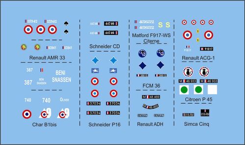 Black Lion Decals 72041 French Army 1940