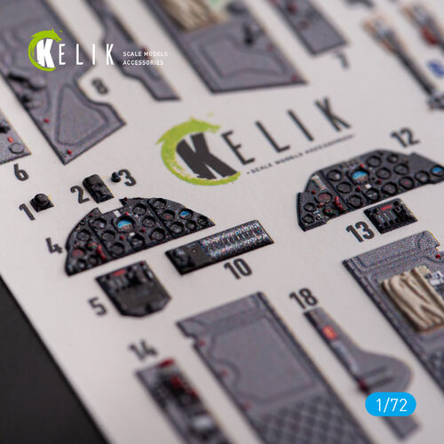 KELIK K72162 L-29 Delfin - Interior 3D Decals For AMK Kit