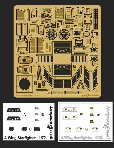 Green Strawberry 01916 A-Wing Starfighter