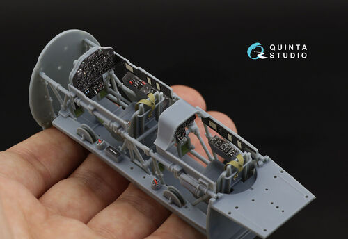 Quinta Studio QD32102 North American T-6 G Texan - 3D-Printed & Coloured Interior (for Kitty Hawk kits)