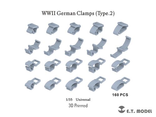 ET Model P35-278 WWII German Clamps (Type 2) (Universal)