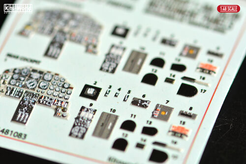 Kits World 3D1481083 Northrop T-38A Talon 3D Cockpit interior Panels (for Trumpeter 02852 kit)